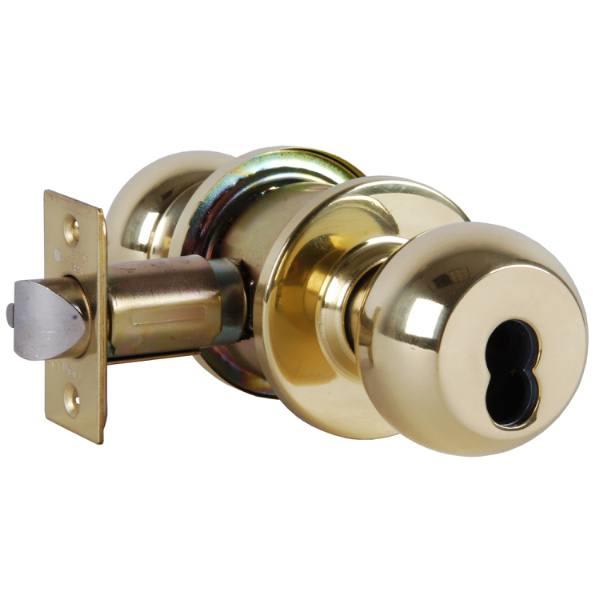 Arrow™ Mk Series Storeroom Function Cylindrical Lockset, Bright Brass ...