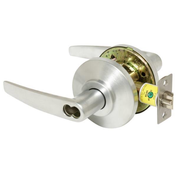 Dexter C1000 Cylindrical Entrance Lock Regular Lever 6-Pin Keyway Satin ...