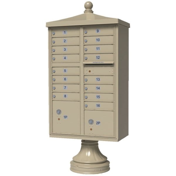 Florence Mfg Surface Mount Vertical 6-Door Mailbox | HD Supply