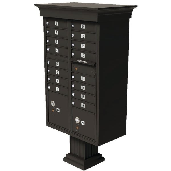 Florence Mfg Surface Mount Vertical 5-Door Mailbox | HD Supply