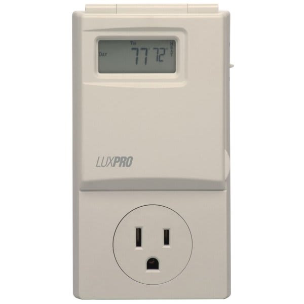 Lux® 24 Volt Programmable Heat/Cool Thermostat, 5-3/8W x 3-3/8"H | HD ...