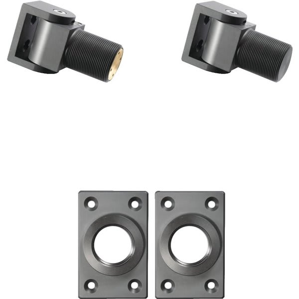 D&D Technologies Kwikfit Aluminum Gate Hinge Pair, Black, Package Of 2 ...