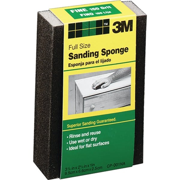 3M 908-ESF 3-3/4" x 2-5/8" x 1" F/M Sanding Sponge, Package Of 24 | HD ...