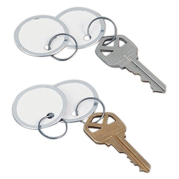 Lucky Line White Plastic ID Key Tags Package Of 20 | HD Supply