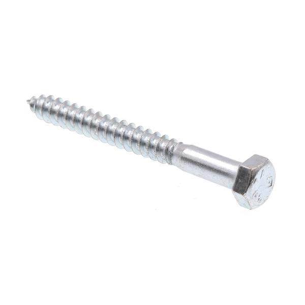Lag Screw Set, Hex Head, 1/4" x 4", Package Of 5 | HD Supply