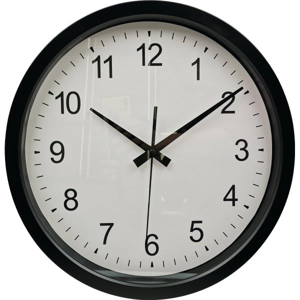 Realspace® Black Quartz Wall Clock | HD Supply