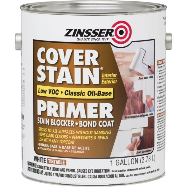 Zinsser 5 Gal Block Filler 2X High Build Concrete Primer Flat White 1PK ...