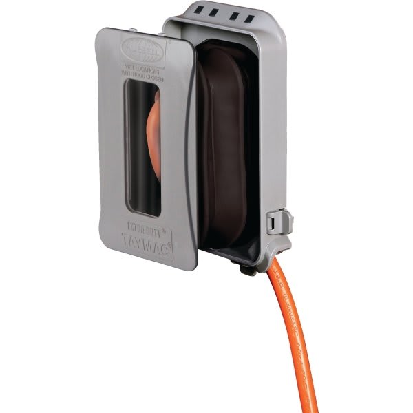 Hubbell 1-Gang Gfci Weatherproof Cover Plate (Gray) | HD Supply