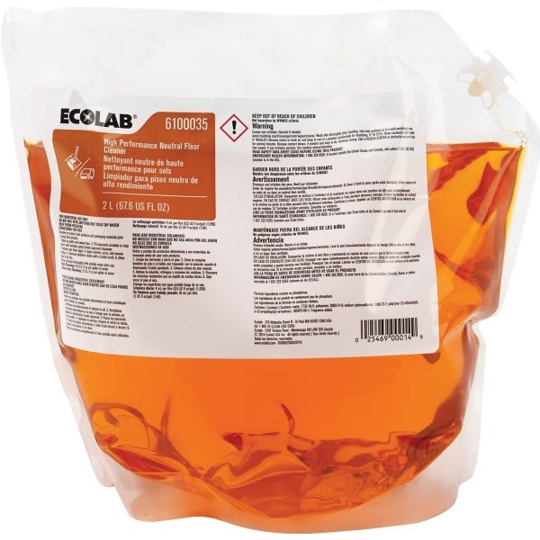 Ecolab® Maxx Dual Action Floor Cleaner Bright Speed 2 Liter, Case Of 2 ...