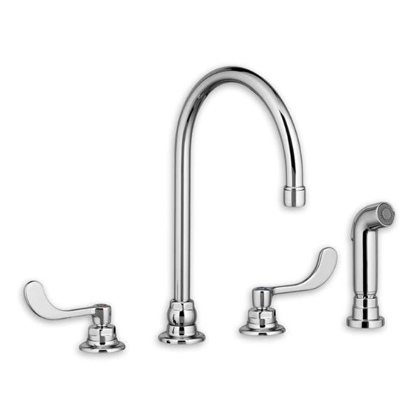 American Standard Commercial 2-Handle Service Sink Faucet With Offset ...