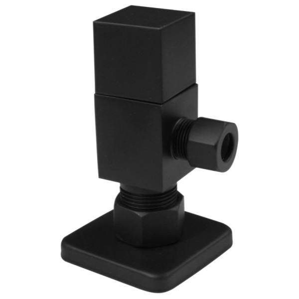 DuraPro 1/2 in. IPS x 3/8 in. Quarter Turn Angle Stop, Compression ...