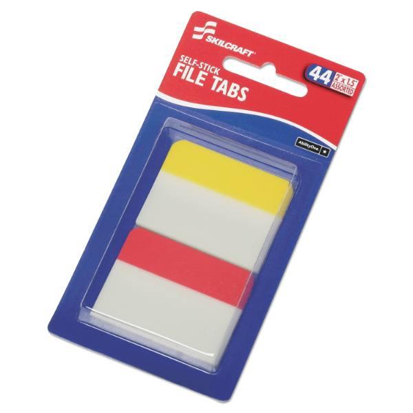 Skilcraft Self-Stick Tabs/page Markers, 1, Bright, Asst, 66/pack | HD ...