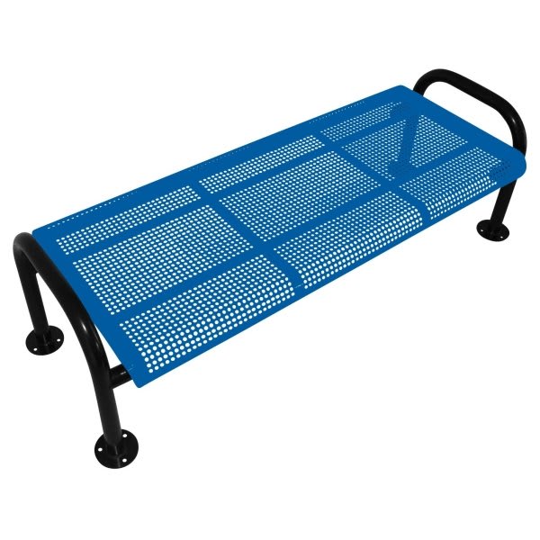 Ultrasite® 72 In. W Capri Courtyard Bench With Back, Portable/surface ...