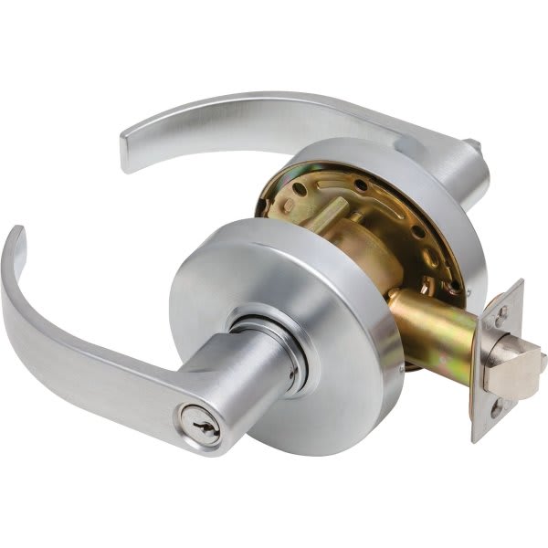 Locking Privacy Levers (Satin Chrome) | HD Supply