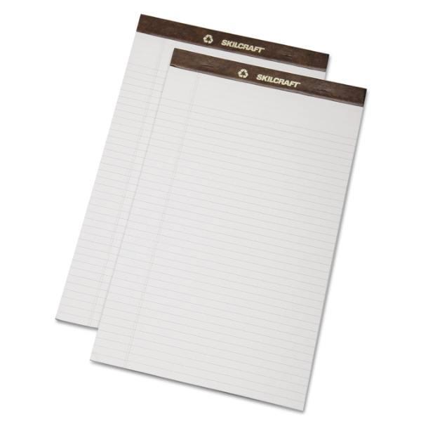 Skilcraft Notepad, Narrow Rule, Blue Cover, 3.25 X 5.5, 50 Sheets ...