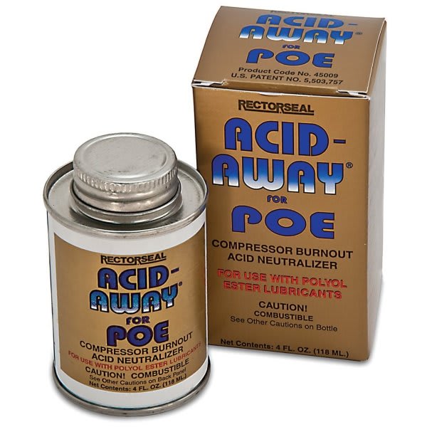 Rectorseal 4 Oz Acid Away Compressor Burnout Acid Neutralizer, Case Of ...
