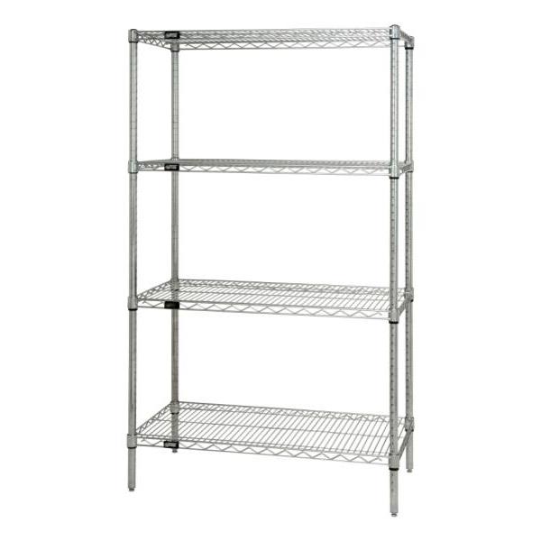 Quantum Storage Systems® 18x30x72 In 4-Shelf Wire Shelving Unit With ...