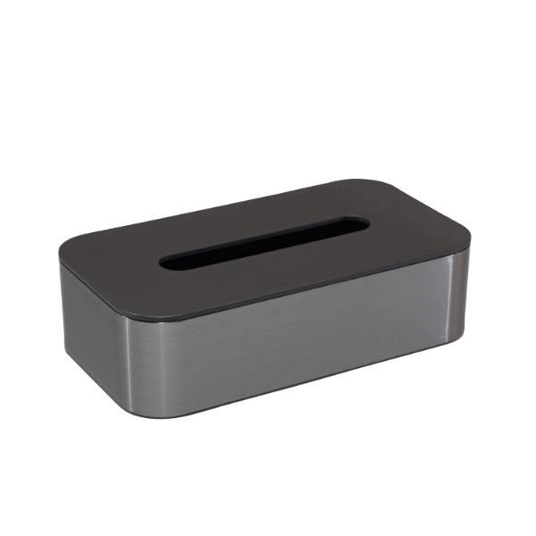 Hapco Contempo Flat Tissue Box Cover,Removable Top,Matte Black,Package ...