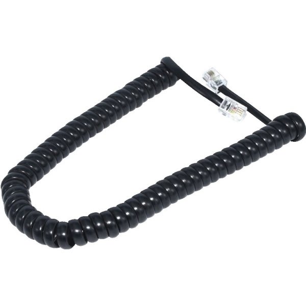 Adamax 15 Ft. Modular Telephone Line Cord, Black, Package Of 5 | HD Supply