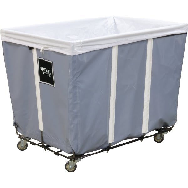 Royal Basket Trucks 8 Bushel X-Frame Cart & Black Vinyl Bag Labeled ...