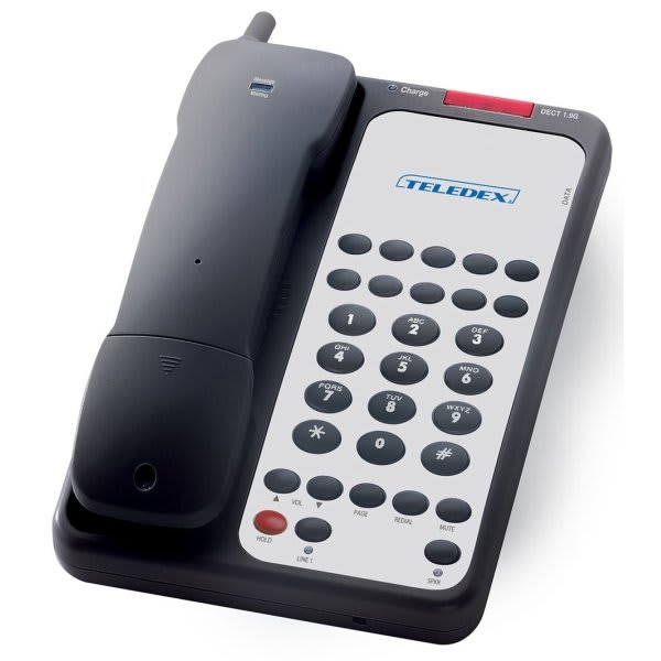 VTech CTM-A2411-BATT 1 Line Analog Cordless Hotel Guestroom Telephone ...