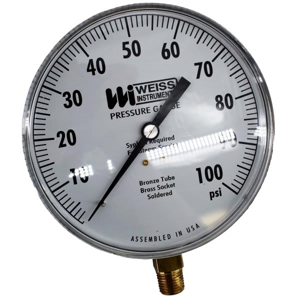 Watts 1/2" Lead Free Pressure Temp Gauge 0 To 50 PSI | HD Supply