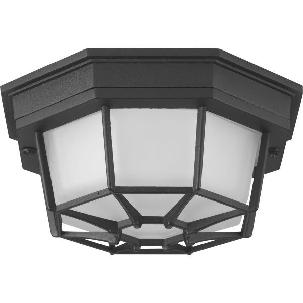 Seasons® 7 In 13 Watt Outdoor Led Flush-Mount Acorn Porch Light (Black ...