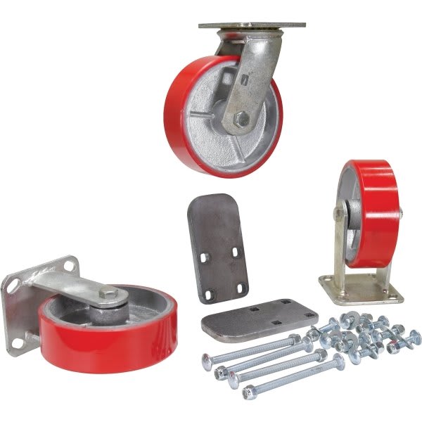 Vestil Poly-On-Steel Caster Kit 6" x 2" | HD Supply