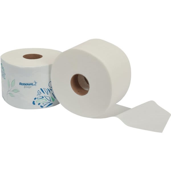 Renown Premium 3.35 Inch X 1000 Ft. 2-Ply Jumbo Soft Tissue Roll Case ...
