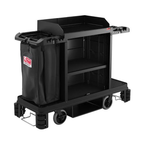 Suncast Commercial High Security Lockable Cleaning Cart With Bag | HD ...