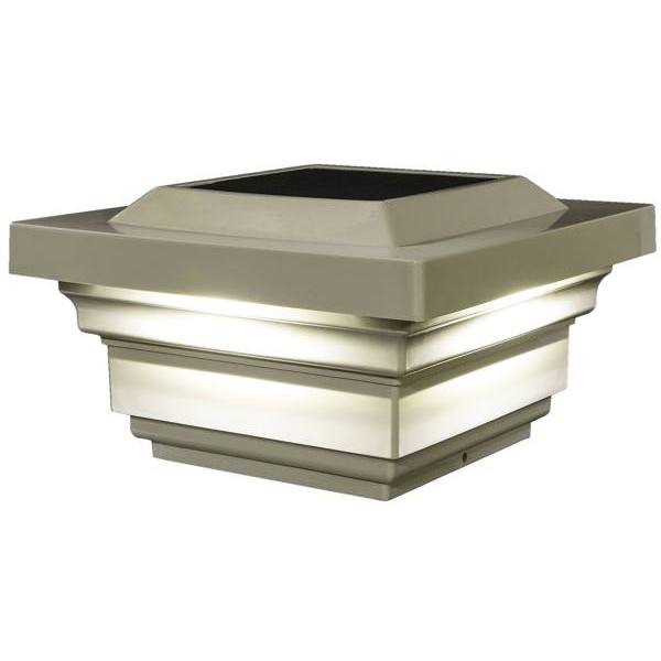 Classy Caps™ 4 X 4 Inch Bronze Aluminum Imperial Solar Post Cap | HD Supply