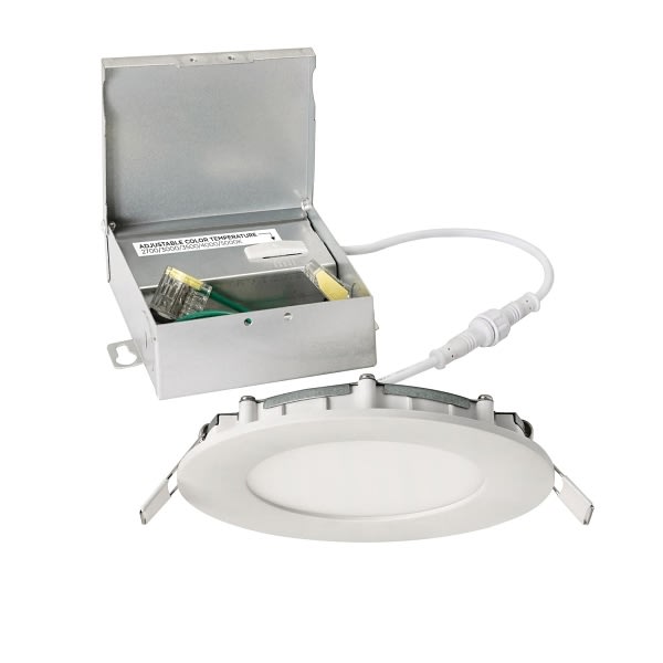 6 In Integrated Led Flush Mount Downlight White | HD Supply