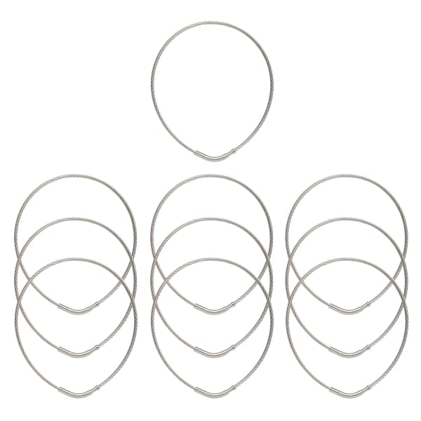 Lucky Line 1" Split Key Ring , Nickel-Plated , Tempered Steel , Package ...