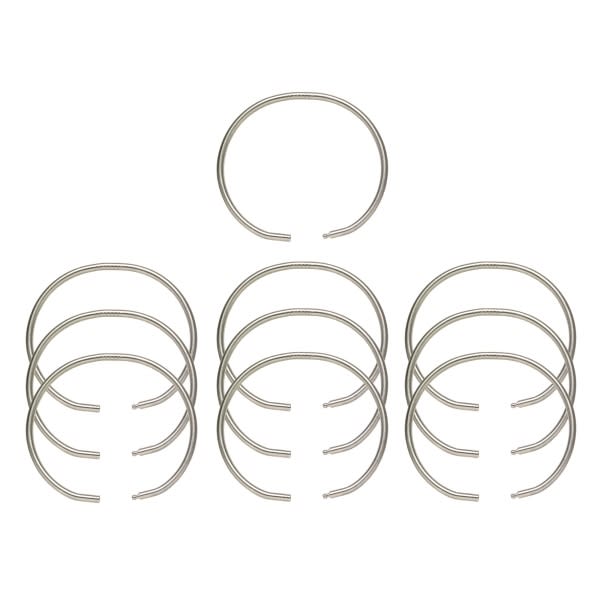 Lucky Line 1" Split Key Ring , Nickel-Plated , Tempered Steel , Package ...