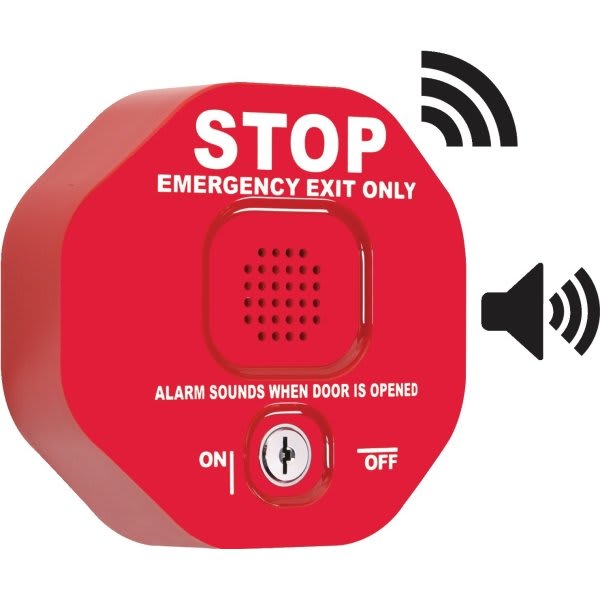 Safety Technology® Wireless Battery-Operated Exit Stopper Door Alarm ...