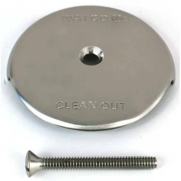 Watco® Bathtub 1-Hole Overflow Plate To Retrofit 1 Or 2 Hole Existing ...