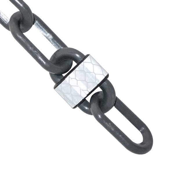 Mr. Chain 2 Inch X 25 Feet Army Tan Reflective Plastic Barrier Chain ...
