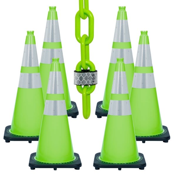 Fluorescent Orange Reflective Safety Traffic Cone | HD Supply