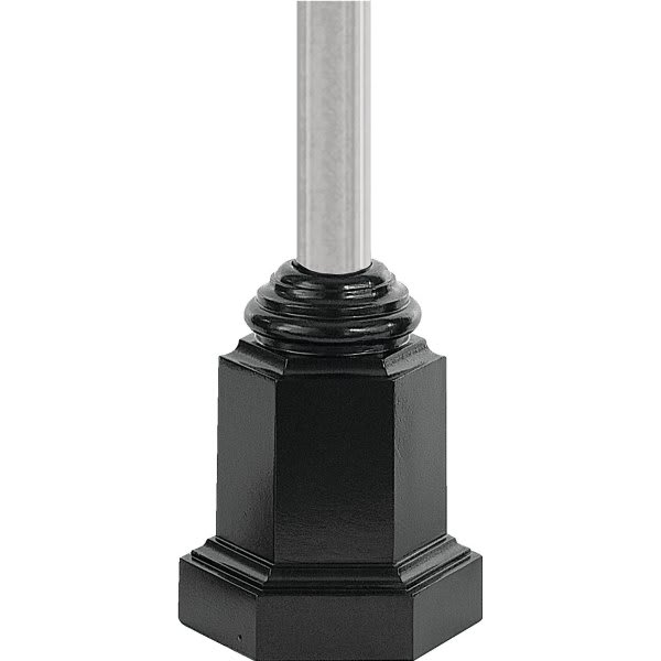 Classy Caps™ Black Aluminum Lamp Post Base | HD Supply