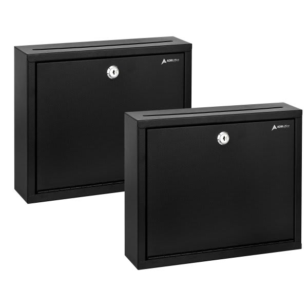 Adir Office Large Size Steel Multi-Purpose Beige Drop Box | HD Supply