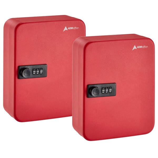 Adir Office 48-Key Steel Secure Key Cabinet W/Comb Lock Black W/100 Key ...