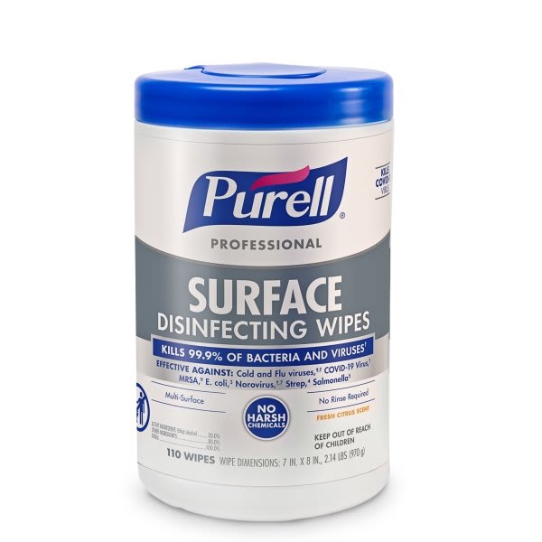 PURELL Gal. Surface Disinfectant Pour Bottle Refill Citrus Scent Case ...