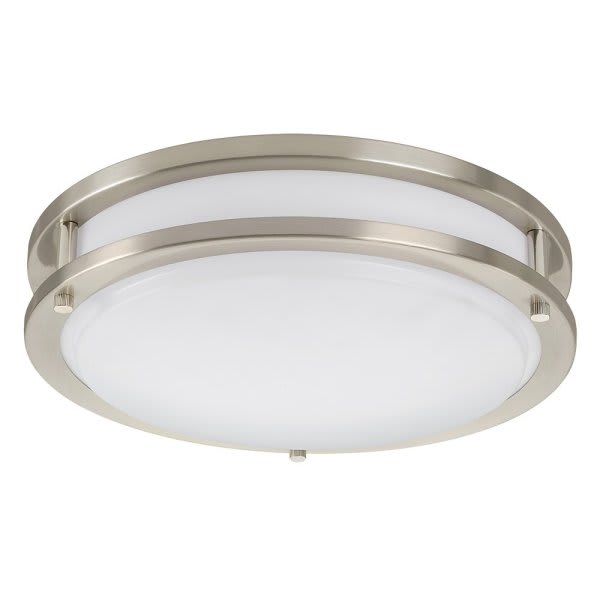 Envirolite 11 In. 1-light White Selectable Led Puff Flush Mount | HD Supply