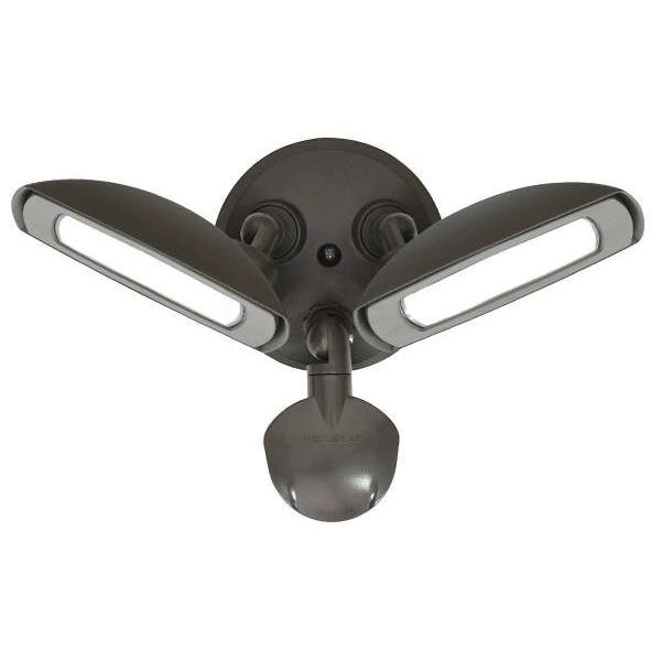 Halo Twin-Head Led Flood Light 2,372 Lumens, 4,000 K, Bronze | HD Supply