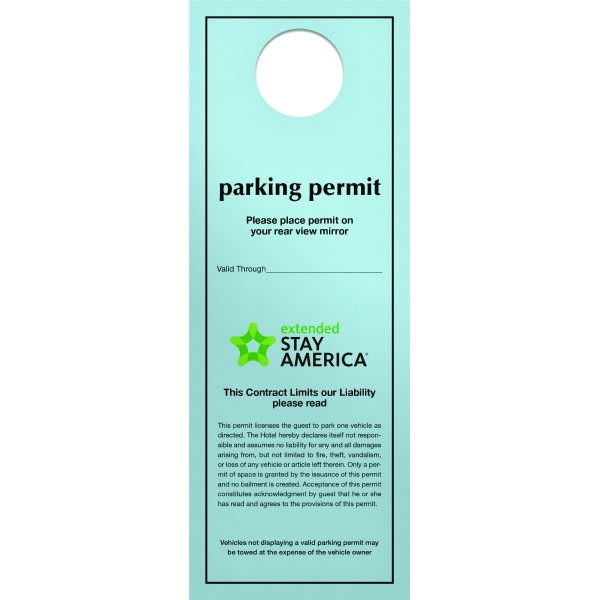 Temporary Parking Pass, Orange, 3-1/2 x 5-1/2, Package of 100 | HD Supply