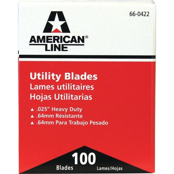 American Line 1-1/4 In X 4-7/8 In Single Edge Razor Blades Package Of ...