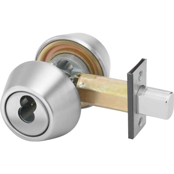 Yale D200 Deadbolts, Latch Bolt For 2 3/8" Backset, 626 Satin Chrome ...