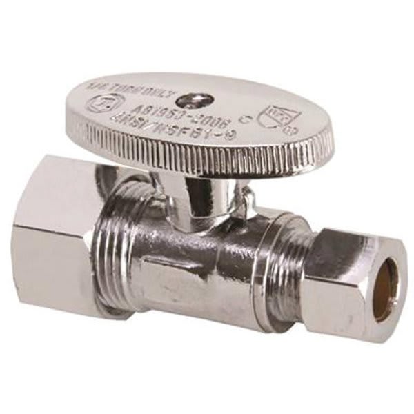 Maintenance Warehouse® Multi-Turn Angle Stop Valve 1/2" Comp X 3/8 ...
