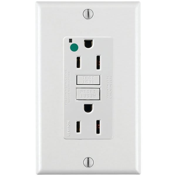 Leviton Decora 15 Amp Tamper Resistant Duplex Outlet, Type A/c Usb ...