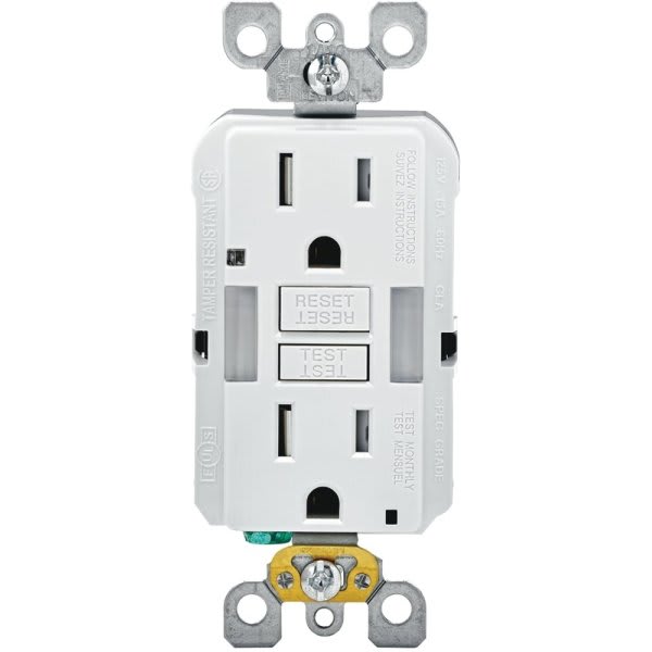 Leviton Decora 15 Amp Tamper Resistant Duplex Outlet, Type A/c Usb ...